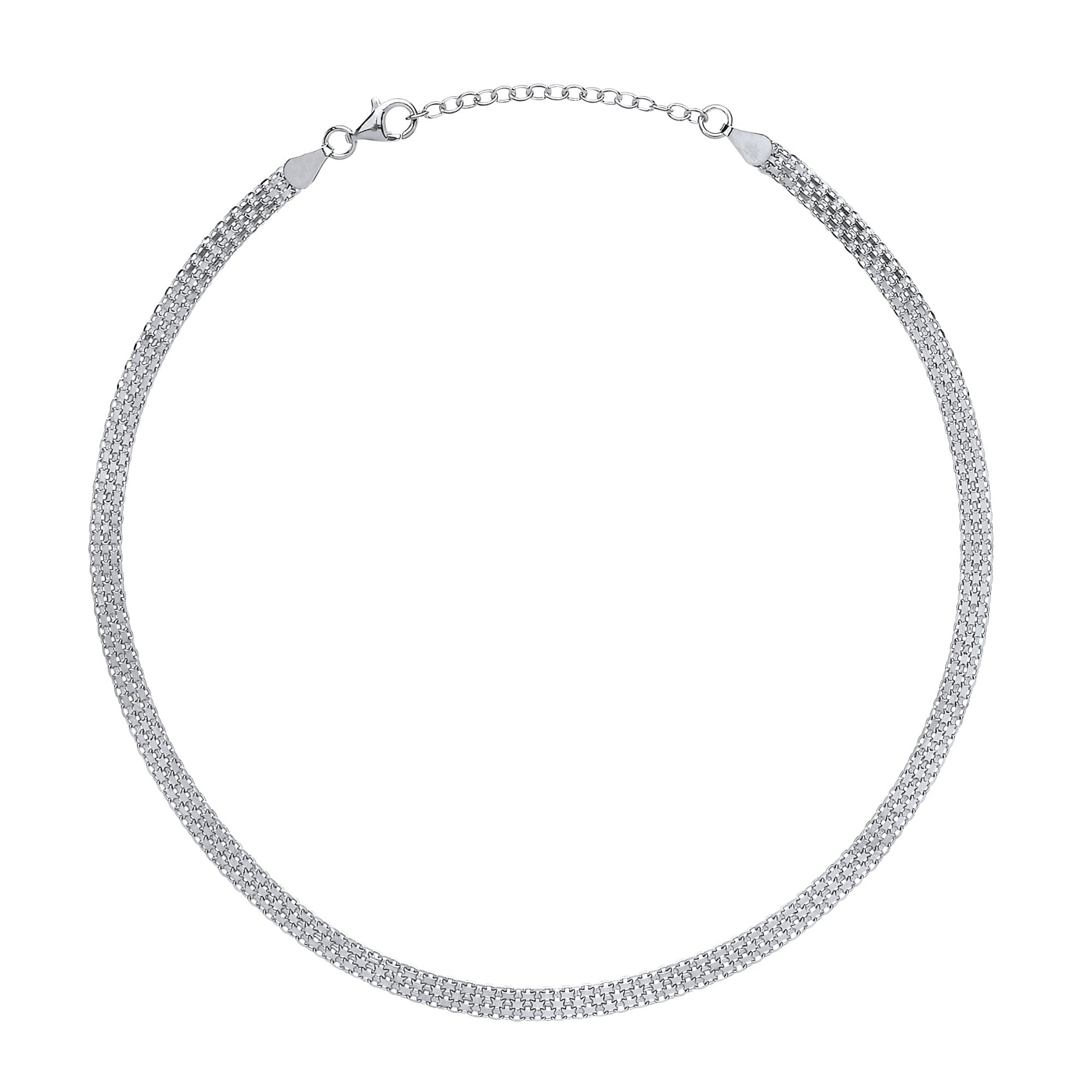 925 Sterling Silver Bismark Collarette Rhodium Plate – Personal ...