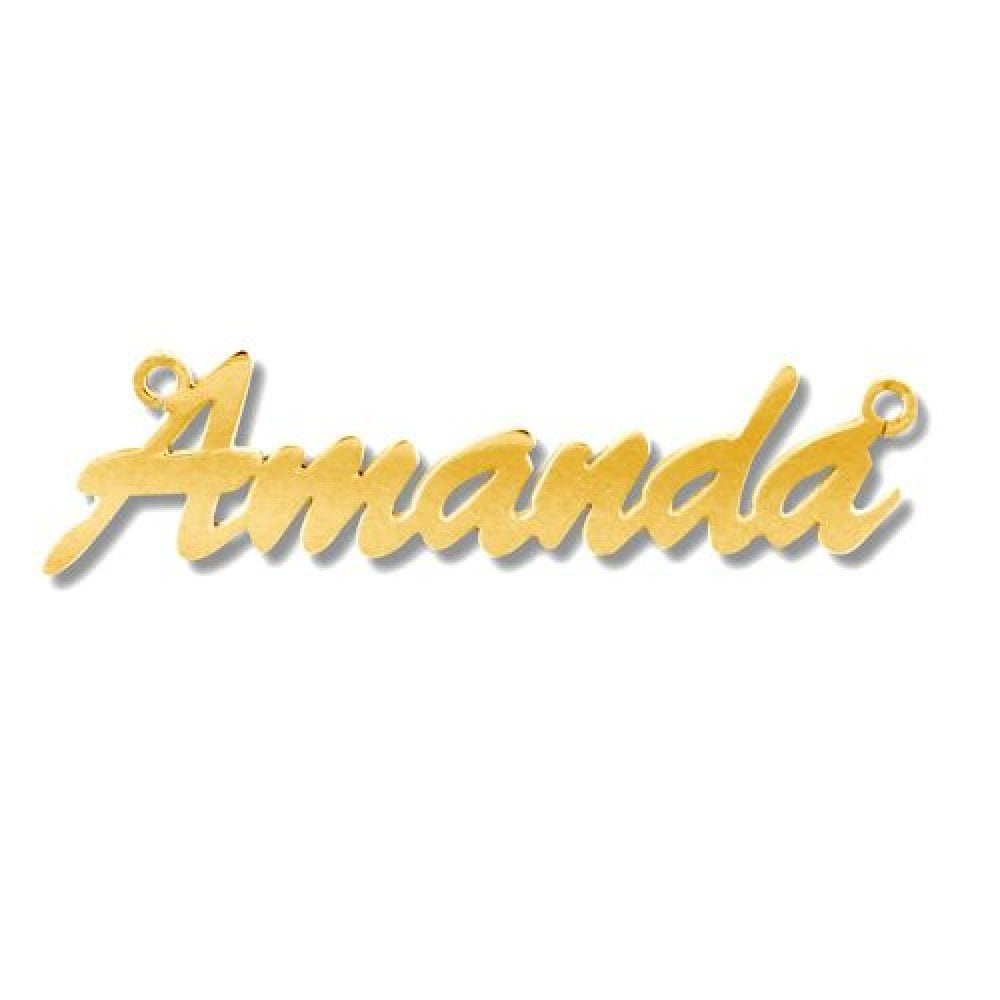 9ct Yellow Gold Personalised Nameplate – Personal Jewellery Service